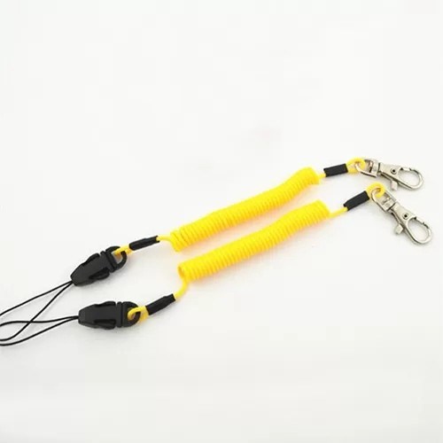 Plastic Detachable Loop Spring Coil Lanyard Swivel Hook