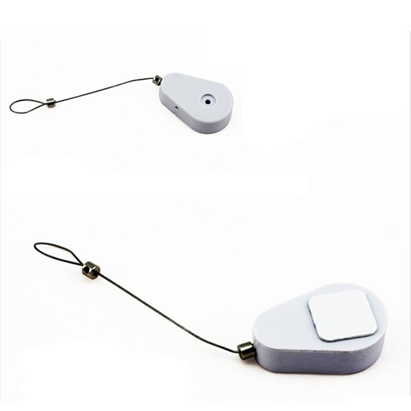 Drop Shaped Store Display Security Tether Retractors With Loop End