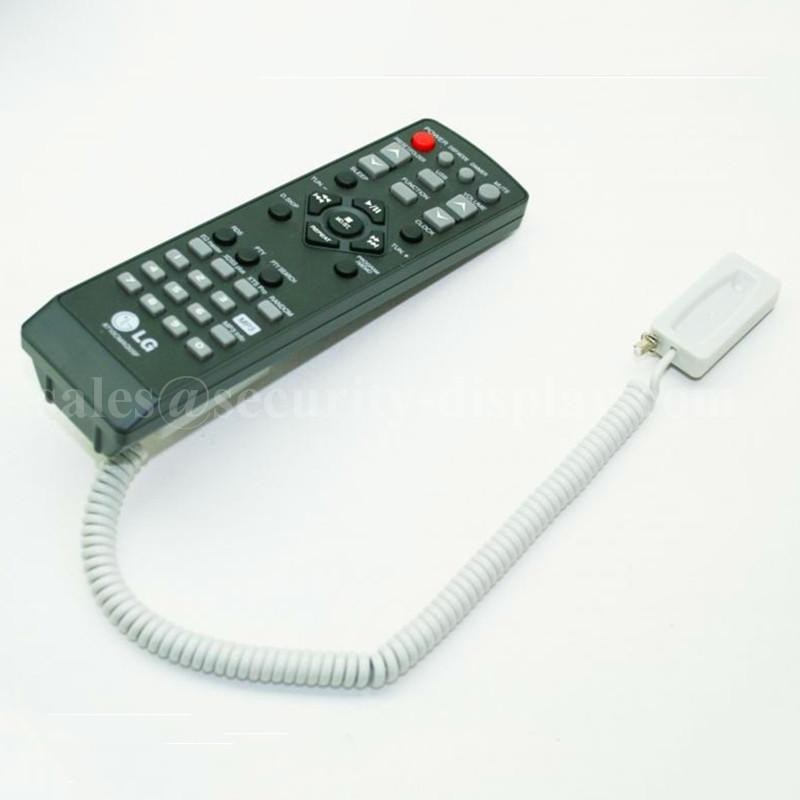 Remote Control Magnetic backing Anti Theft Security Display Coiled Cable