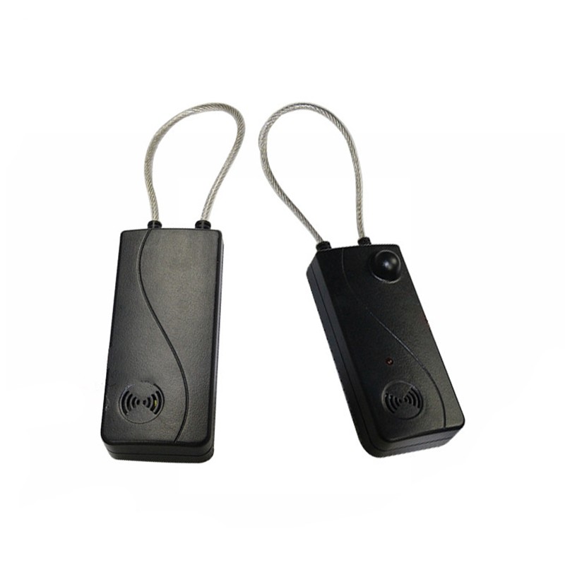 Dual Or Triple EAS Self Alarming Cable Security Tag With Lanyard