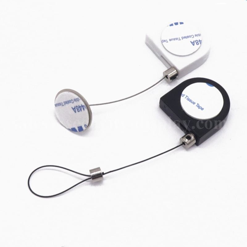 Retractable D Shaped Anti Theft Pull Box Recoiler For Jewelry Store